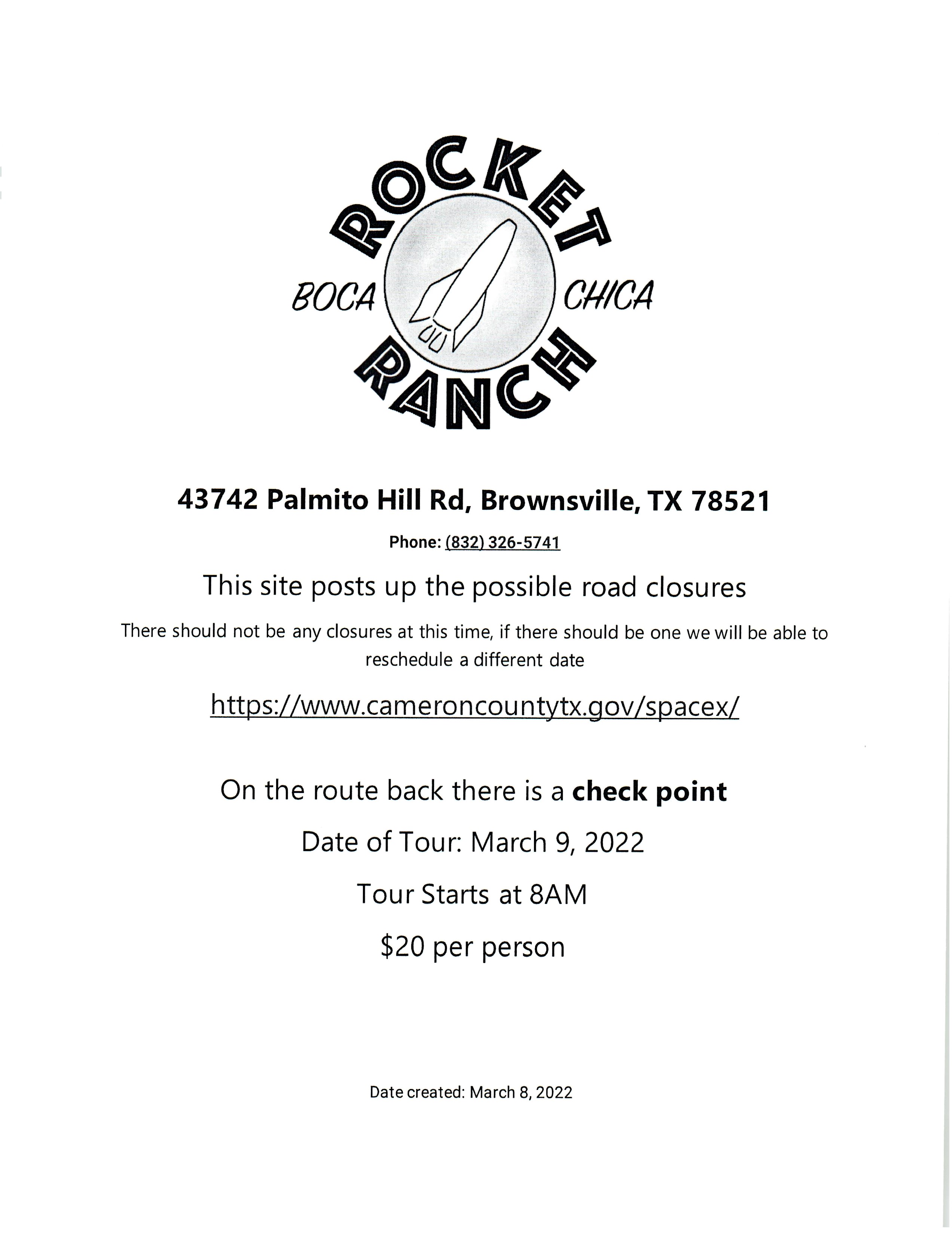 Rocket Ranch Information