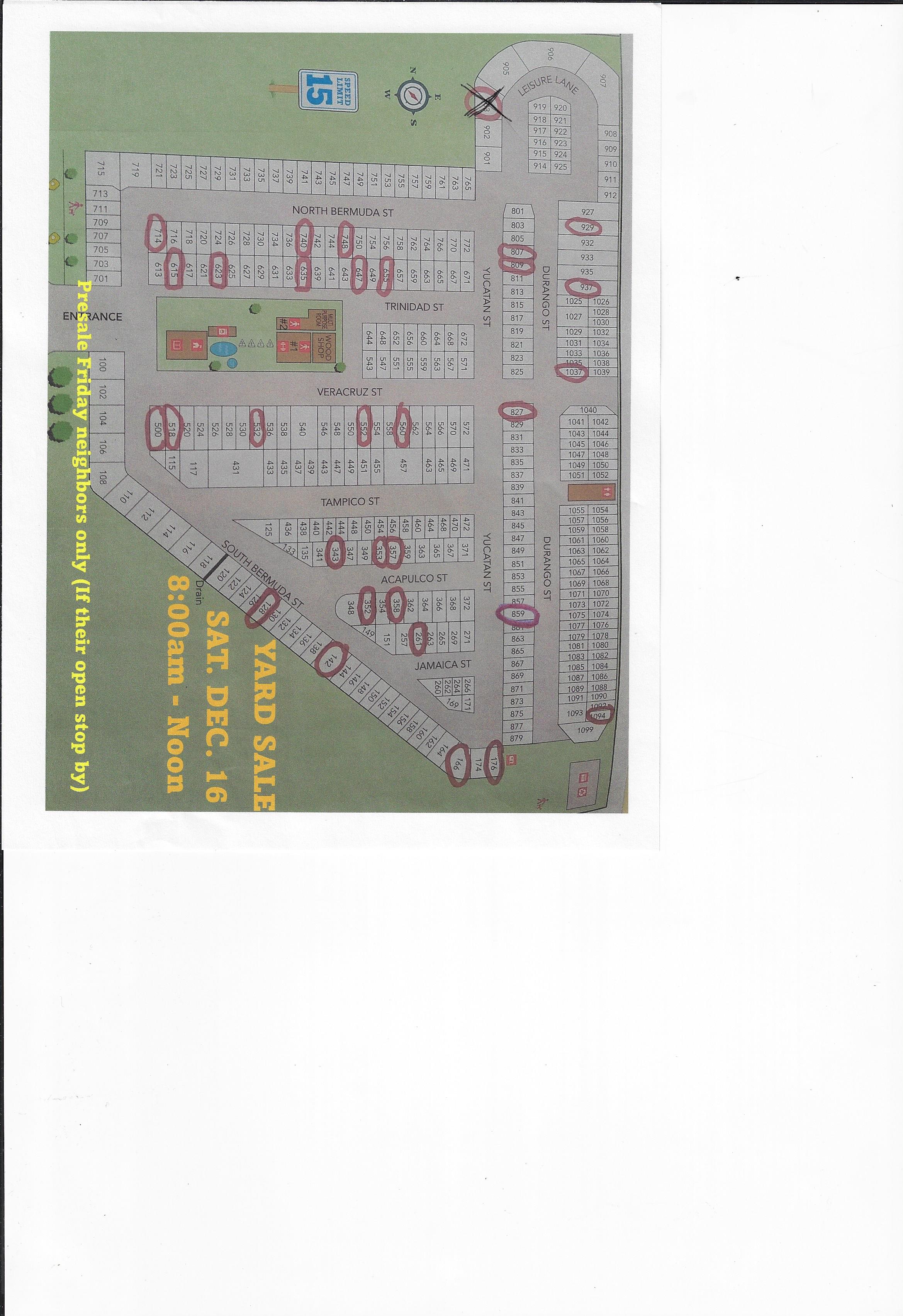 Yard Sale Map